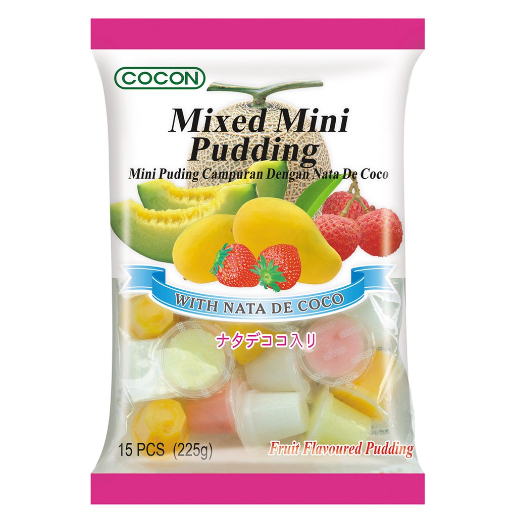 Thạch Rau Câu Cocon Mixed Mini Nata de Coco Pudding 225G | Shopee Việt Nam