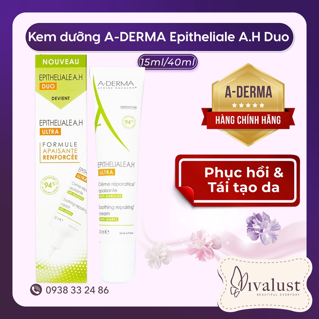 Kem Dưỡng ADerma Epitheliale A.H Duo Ultra Repairing Cream (15ml/40ml ...