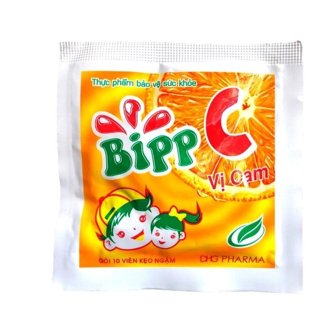 Viên ngậm vitamin c Bipp C vị cam Kẹo ngậm thơm miệng Giúp tăng cường ...