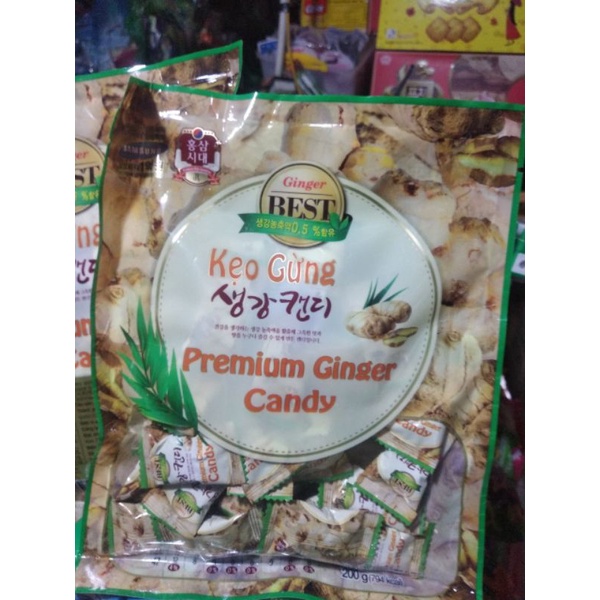 Mua Kẹo Gừng Cứng Hàn Quốc Premium Ginger Candy 200g (Đóng gói tại Việt ...
