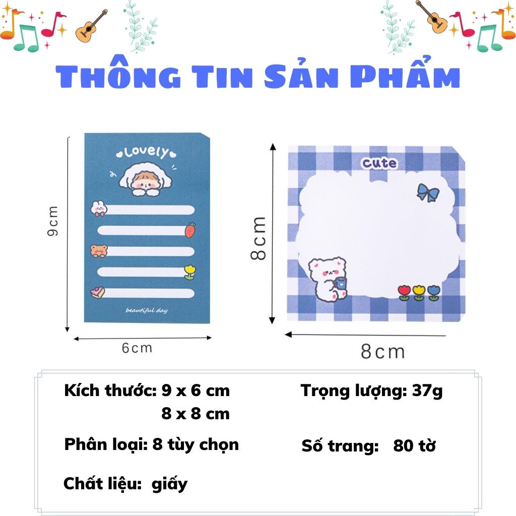 Mua Giấy Note Ghi Chú Dễ Thương EDUSKY Tập 80 Tờ Họa Tiết Gấu Hoạt Hình ...