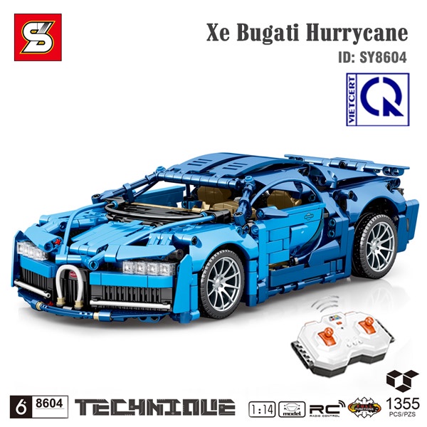 Đồ chơi lắp ráp mô hình điều khiển từ xa siêu xe Bugati Hurrycane SY ...