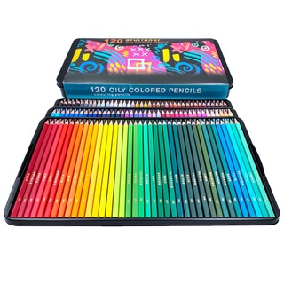 Brutfuner 120 Color Oily Colored Lead Colored Pencil Set for Students ...
