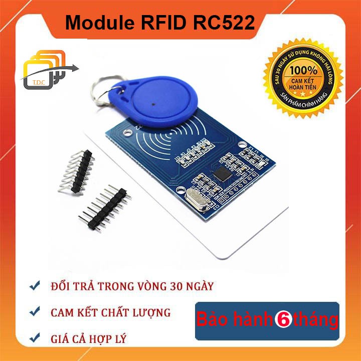 [CÓ BẢO HÀNH] Module đọc thẻ từ RFID RC522 - Tự làm khóa cửa thông minh ...