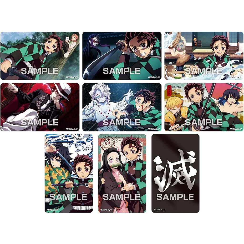 Mua [Lẻ] Demon Slayer sticker card random ver3 pack thẻ nhân phẩm ...