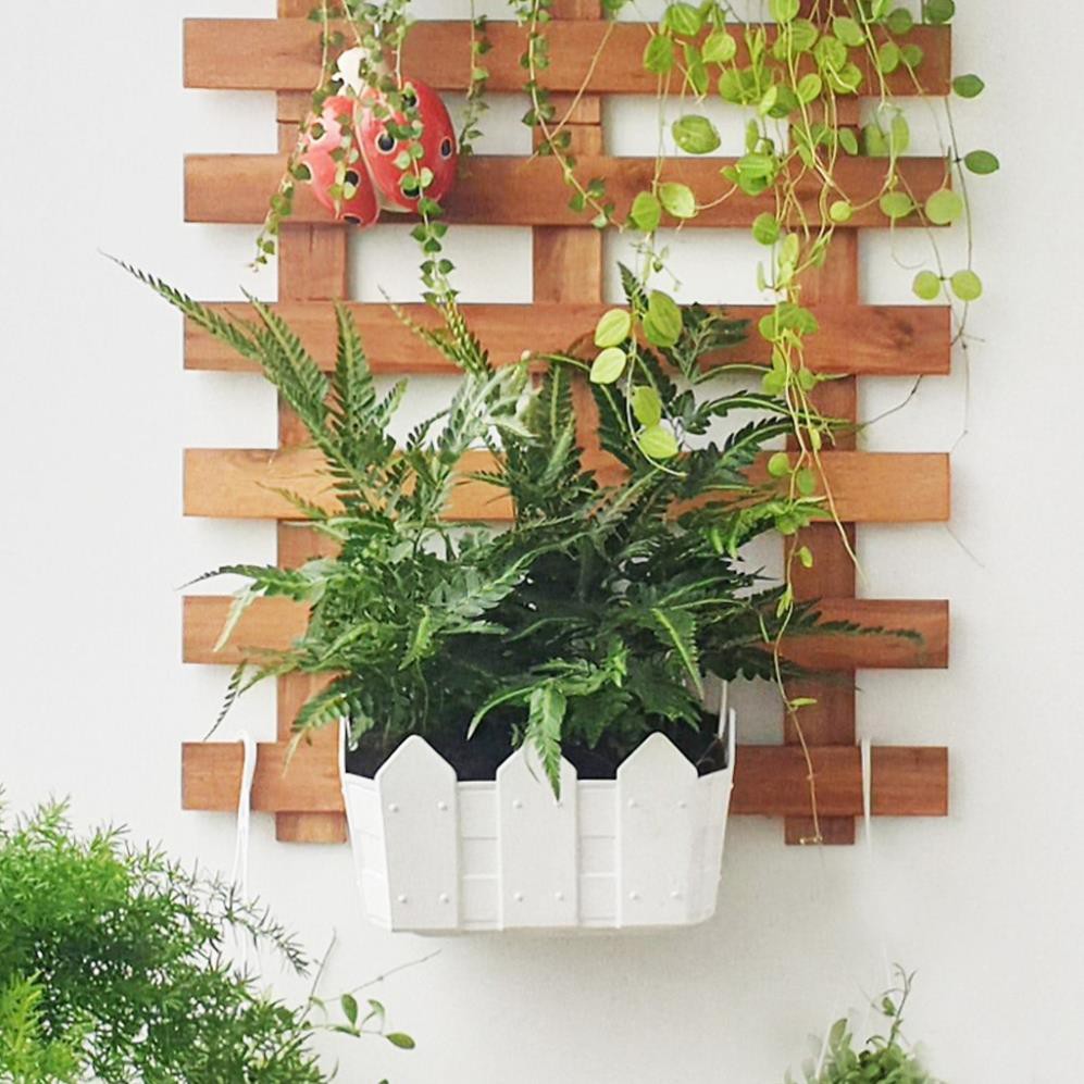 Thiết kế độc đáo chậu cây treo hàng rào trang trí xanh mát cho không ...