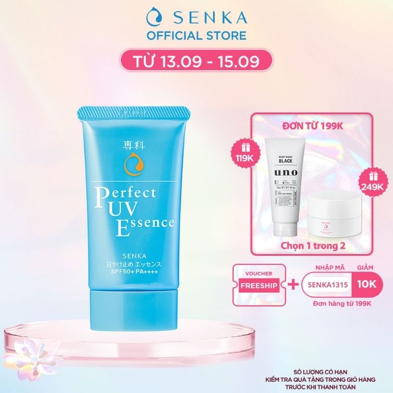Tinh chất chống nắng Senka Perfect UV Essence 50g | Shopee Việt Nam