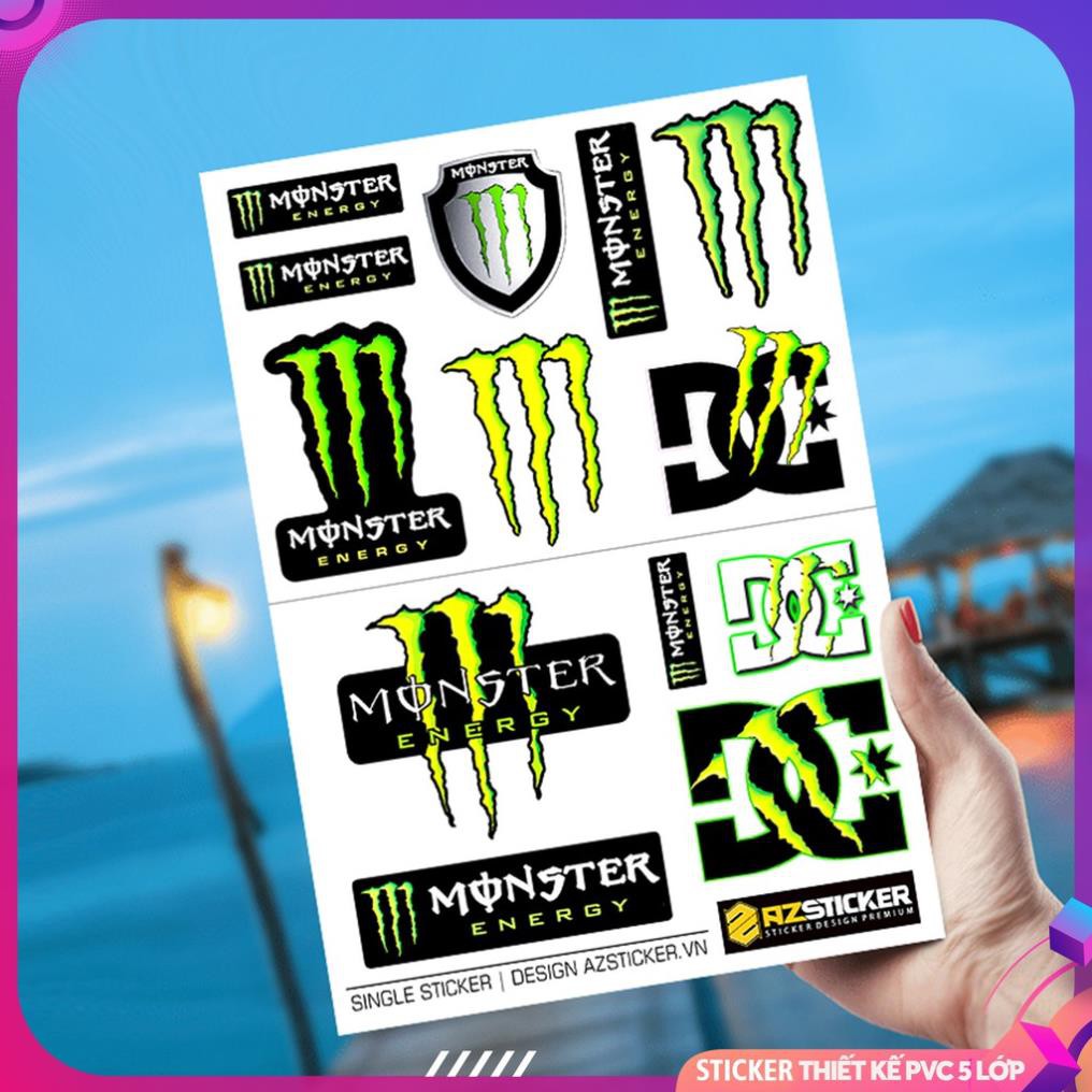 Mua [Sticker Single] Hình Dán Sticker Monster | Sticker Dán Xe, Tem Dán ...