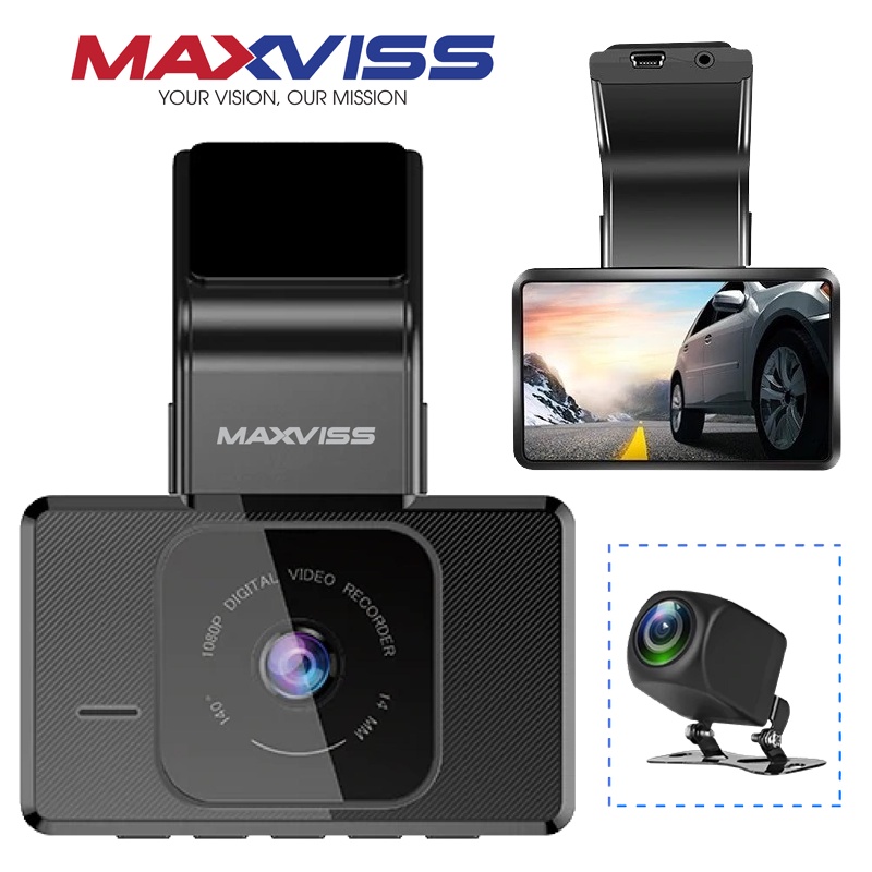 [ HÀNG CHÍNH HÃNG ] Camera hành trình quay trước & sau Maxviss M10 ...