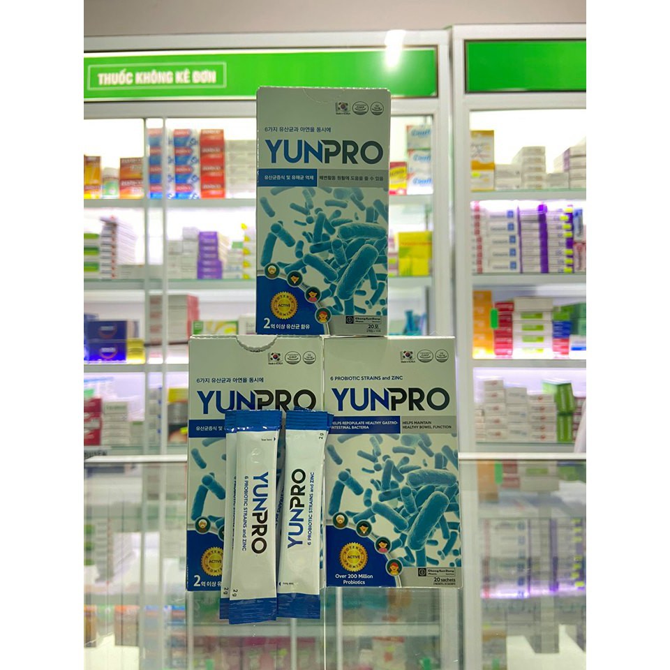Mua YUN PRO 20 GÓI - Men Vi Sinh Hàn Quốc - Cân Bằng Hệ Vi Sinh Tiêu ...
