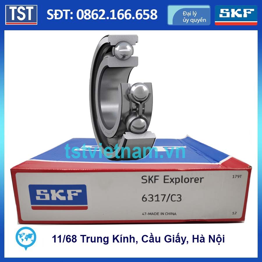 VÒNG BI BẠC ĐẠN SKF CHÍNH HÃNG 6317/C3 | Shopee Việt Nam