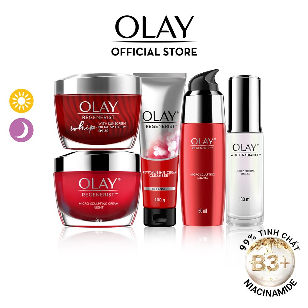 Combo 5 sản phẩm Dưỡng Da Ngừa Lão Hóa OLAY REGENERIST 280ml | Shopee ...