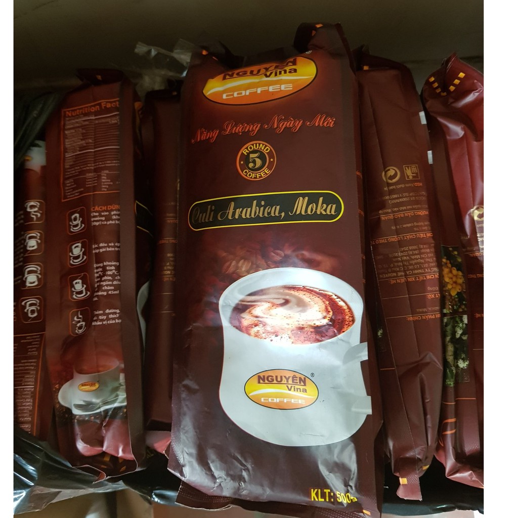 Cà Phê/ Cafe Bột Pha Phin Vina Nguyên gói 500g Thơm Dậy mùi chính hãng ...