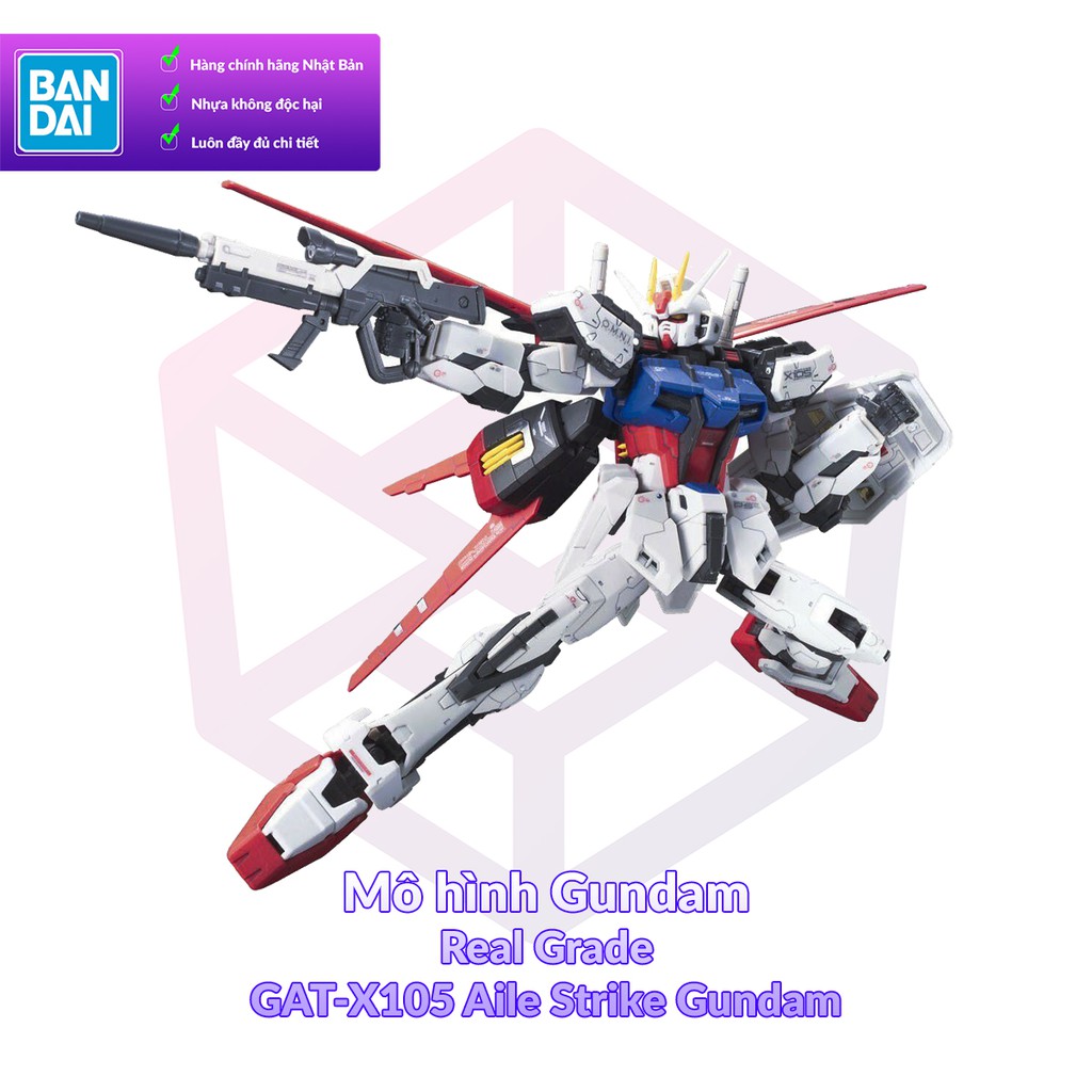 Mô Hình Gundam Bandai RG 03 Gundam Aile Strike 1/144 Gundam Seed [GDB ...