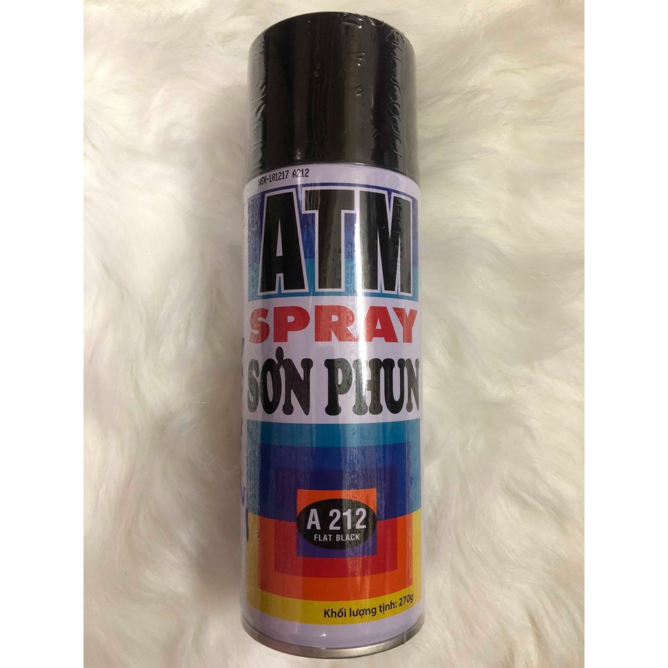 Sơn Xịt Áp Suất ATM Spray A212 Đen mờ/ ATM Spray A212 Flat Black ...