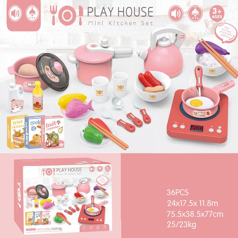 Đồ chơi nhà bếp giáo dục Đồ chơi nấu ăn cho bé gái 3beehome SU004 ...