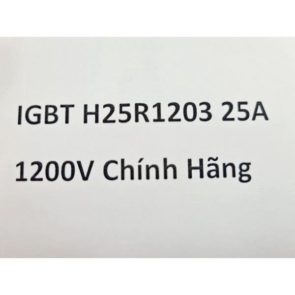 IGBT H25R1203 25A 1200V Chính Hãng | Shopee Việt Nam