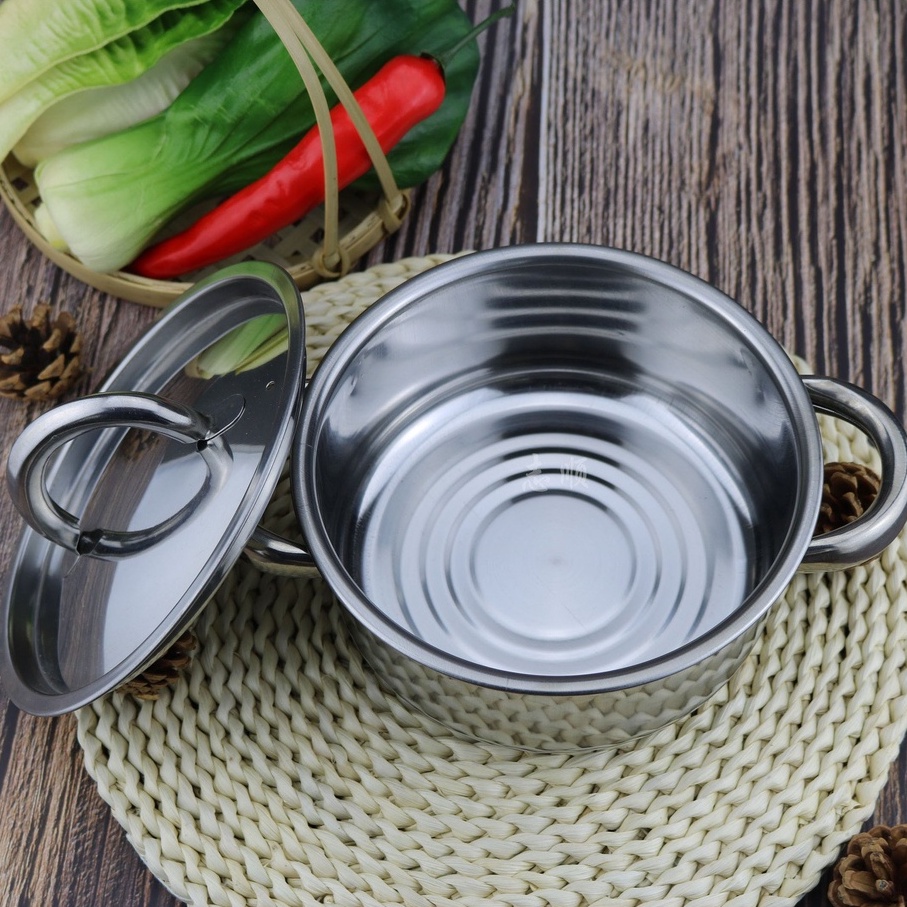 Xoong inox 17cm dùng cho mọi loại bếp | Shopee Việt Nam