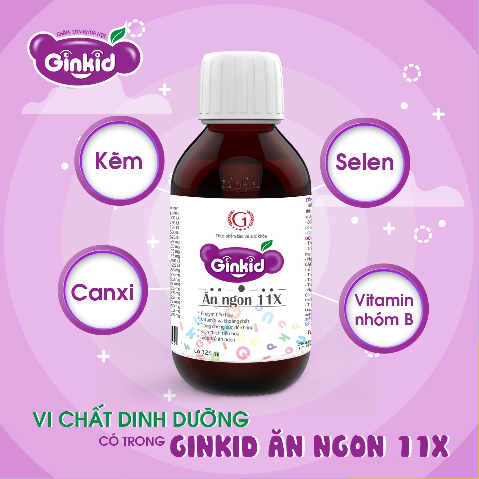 Mua Siro Ăn Ngon GINKID 11X - Giúp Trẻ Ăn Ngon, Tăng Cường Đề Kháng, Bổ ...