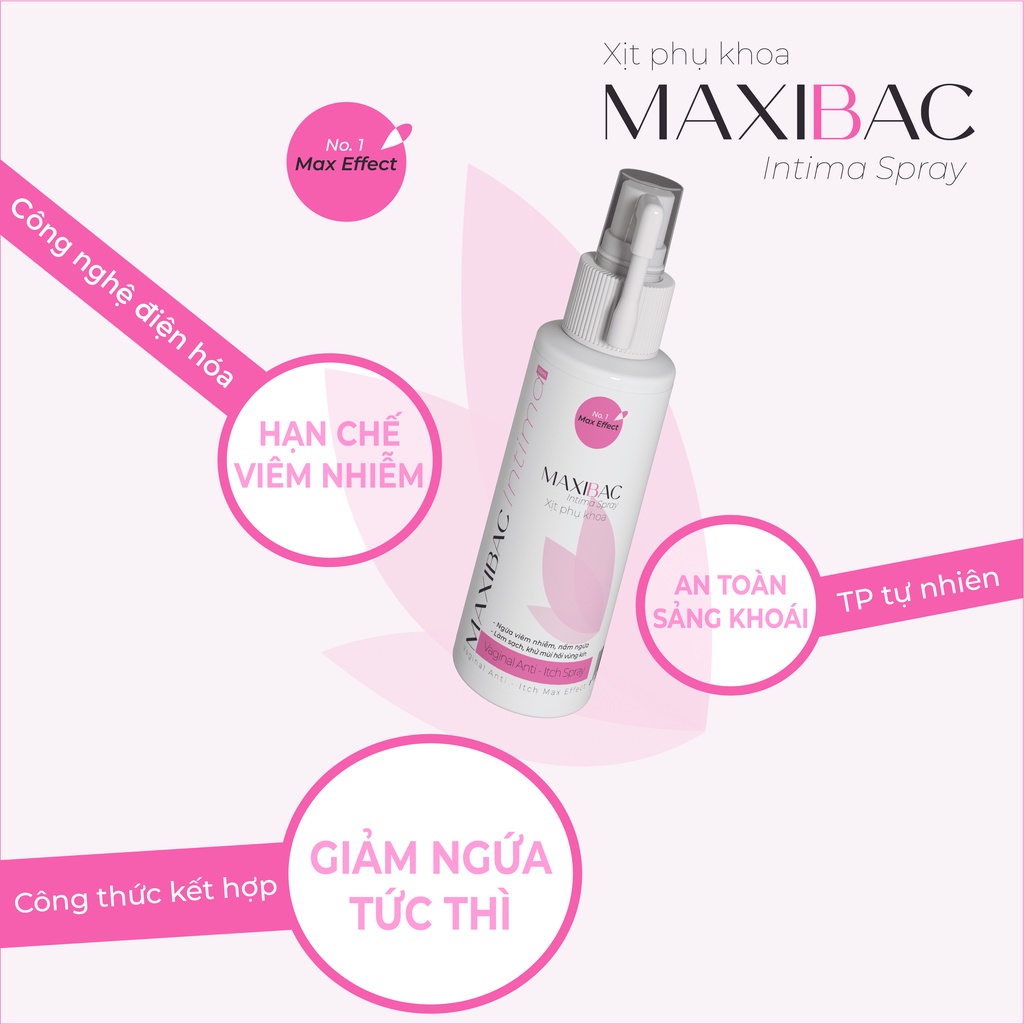 Mua Xịt phụ khoa MAXIBAC - Hỗ trợ kháng khuẩn vùng k.ín và giảm ngứa ...