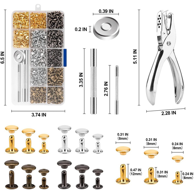 Mua Set 480 Đinh Tán Tròn Bằng Kim Loại Dùng Để Cố Định Thắt Lưng Quần ...