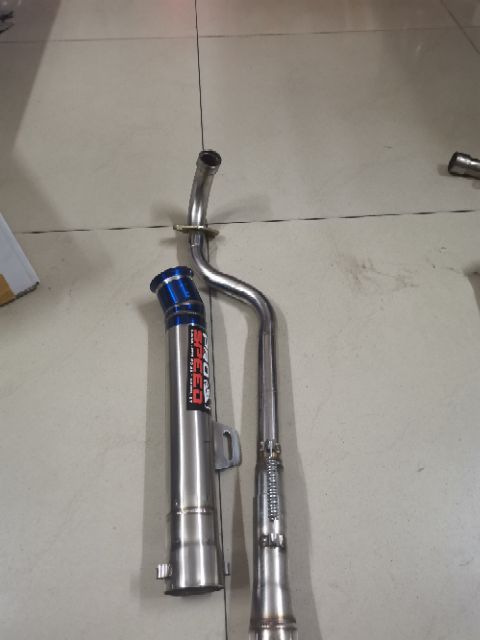 Mua Pô xe máy inox không nỉ cổ kong 2 khúc Wave rsx Wave s110 Wave ...