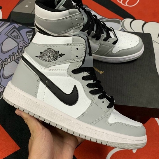 Mua Giày Jordan Cổ Cao Nam Nữ, Giày Jordan JD1 High Xám Đen Hàng cao ...