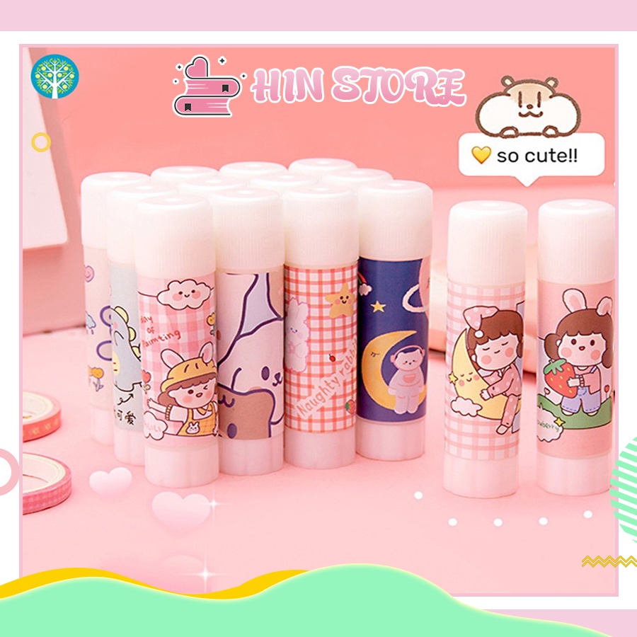 Keo Dán Giấy Hồ Dán Khô Thủ Công Cute HIN HD01 Nhiều Mẫu Phong Cách Hàn ...