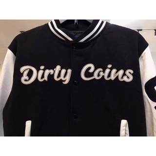 Áo khoác Dirty coins Varsity Jacket new 100% | Shopee Việt Nam