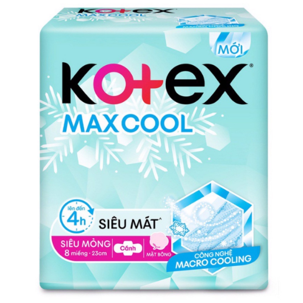 Băng vệ sinh Kotex Max Cool dịu mát SMC ( 8 miếng ) | Shopee Việt Nam
