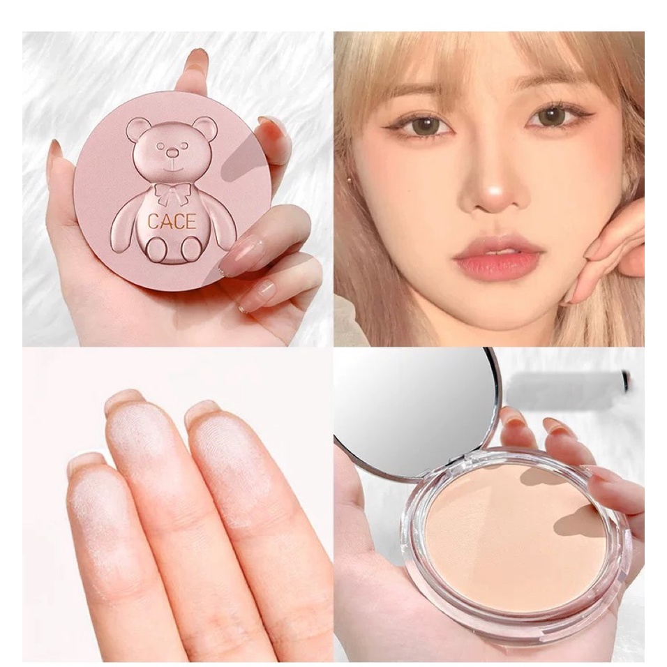 Phấn Phủ,Phấn Phủ Kiềm Dầu Hàng Nội Địa Trung CACE Gấu Hồng Che Khuyết ...