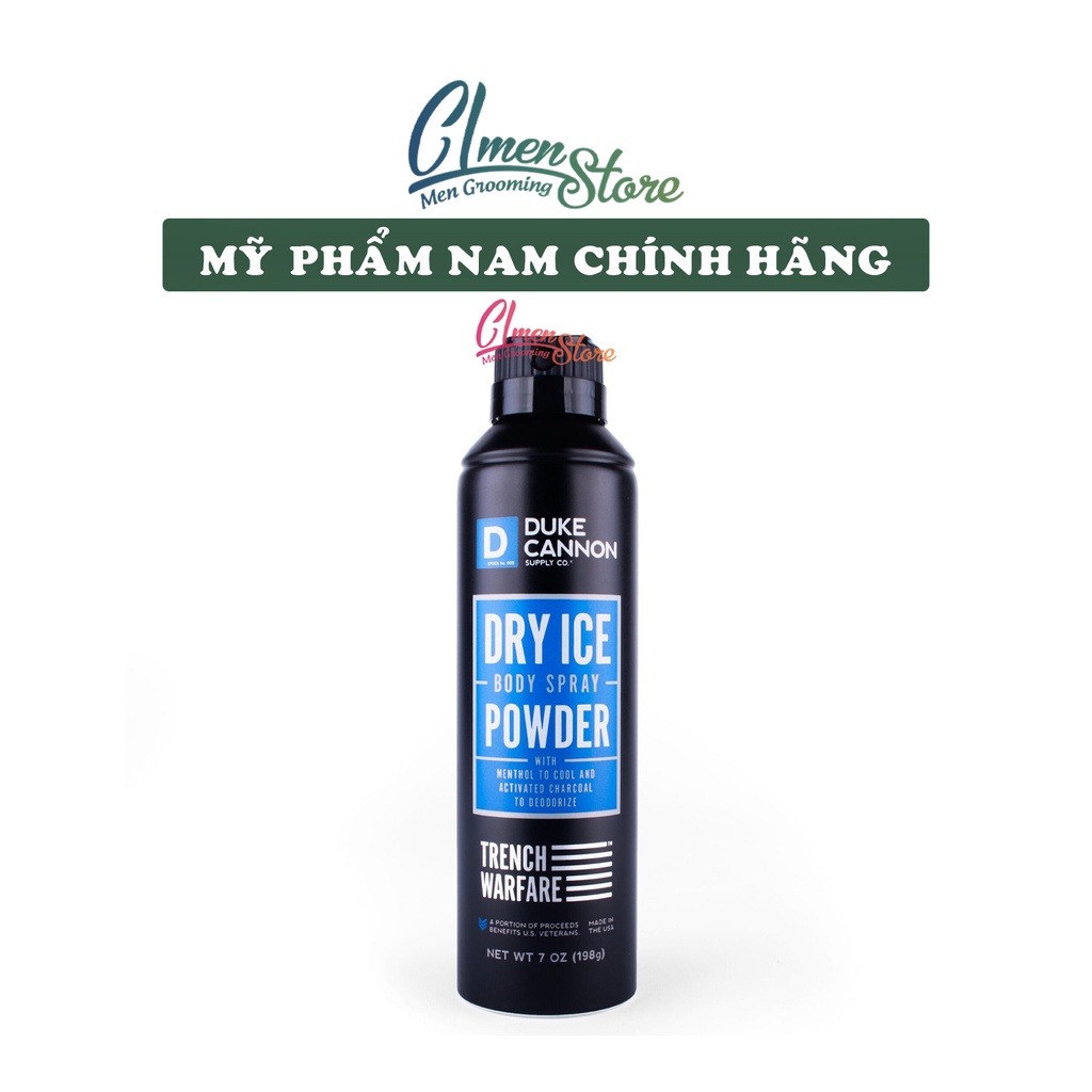 Xịt khử mùi toàn thân Duke Cannon Dry Ice Body Spray Powder | Shopee ...