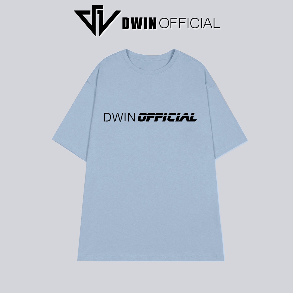 Áo thun tay lỡ local brand in logo Dwin Basic nhiều màu phông basic ...