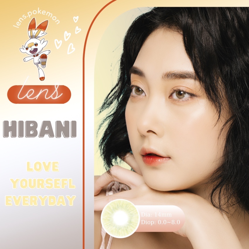 Mua Kính áp tròng Pokemon | Lens cận thời trang Hàn Quốc màu xám latte HIBANI | giãn tròng tự ...