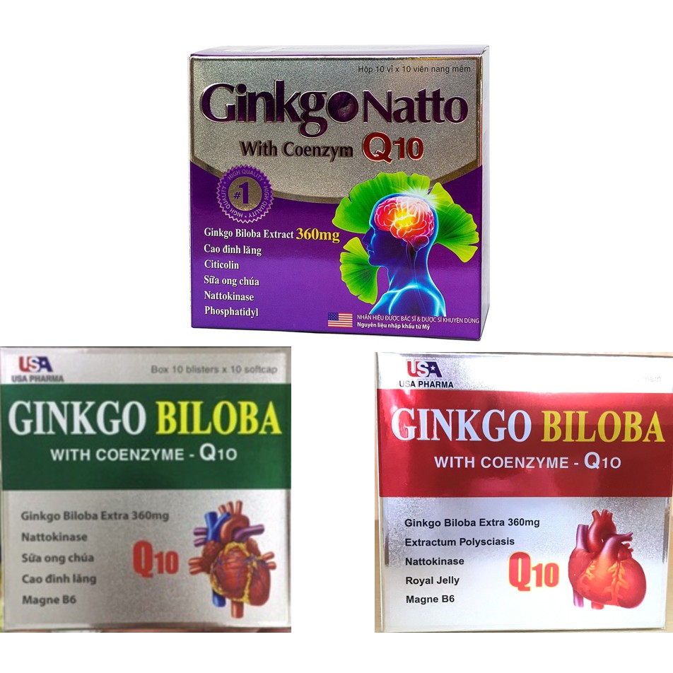 Thành phần và tác dụng của thuốc ginkgo biloba usa pharma