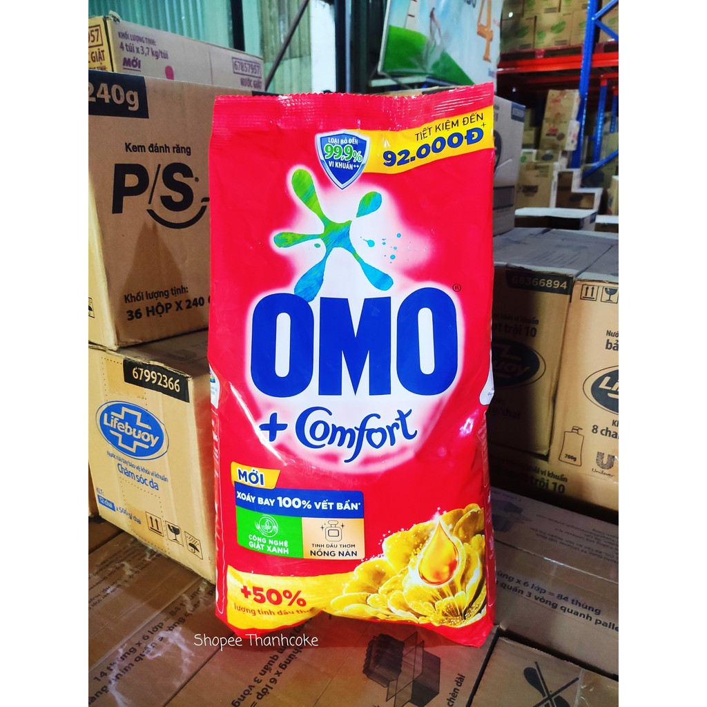 Mua OMO Bột giặt Đỏ 6kg 6 kg và Tinh dầu thơm Comfort 5.5kg 5.5 kg 5,5kg hương Nước Hoa Hệ bọt ...