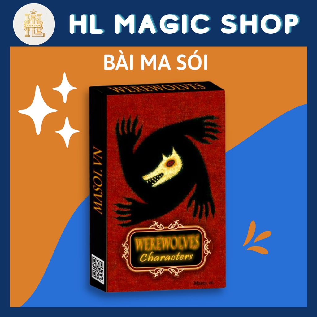 Bộ bài Board game ma sói đầy đủ chức năng - Chất bài cứng dày phù hơp ...