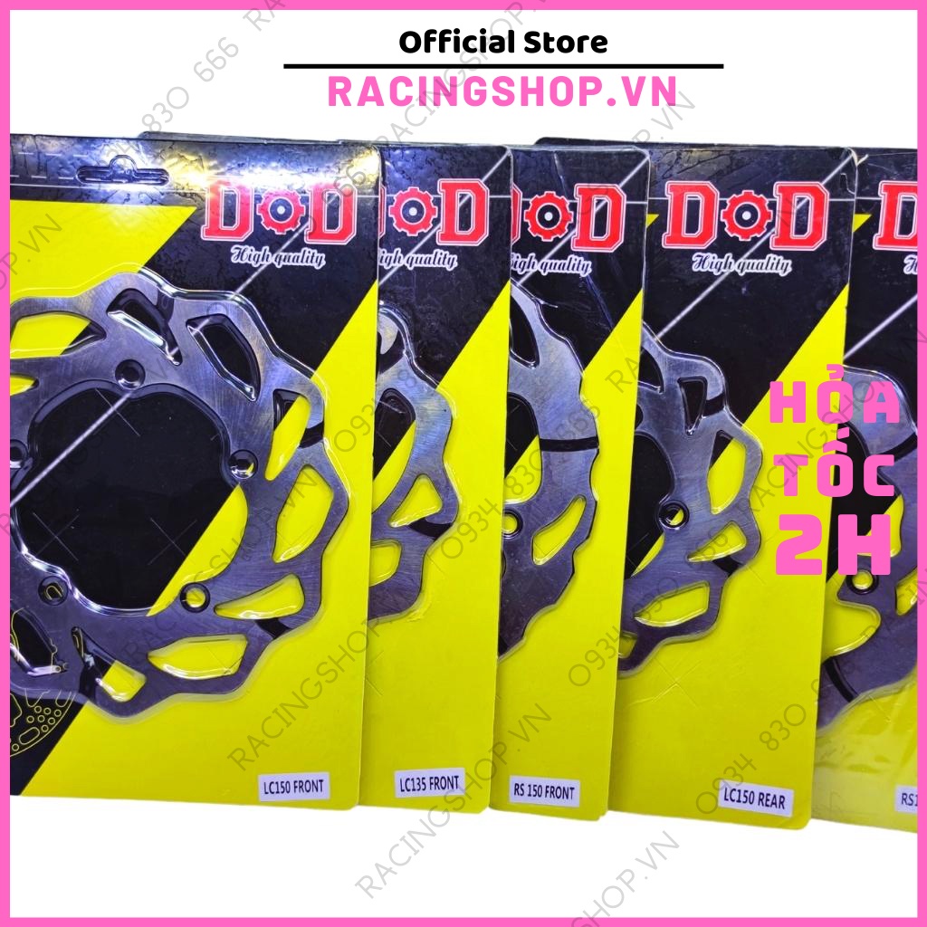 Đĩa thắng DOD chính hãng trước và sau size zin Ex150 155 Winner X ...