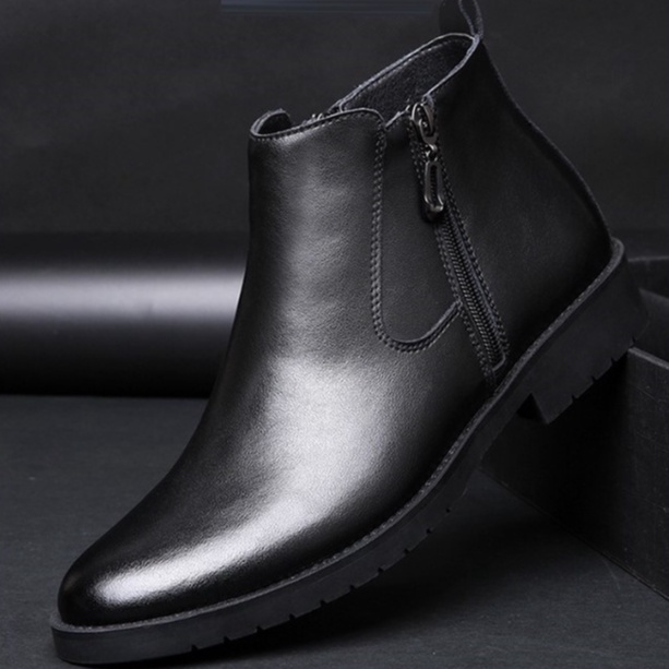 Mua Giày da nam Chealsea Boots, Giày boot da nam cao cấp sang trọng ...