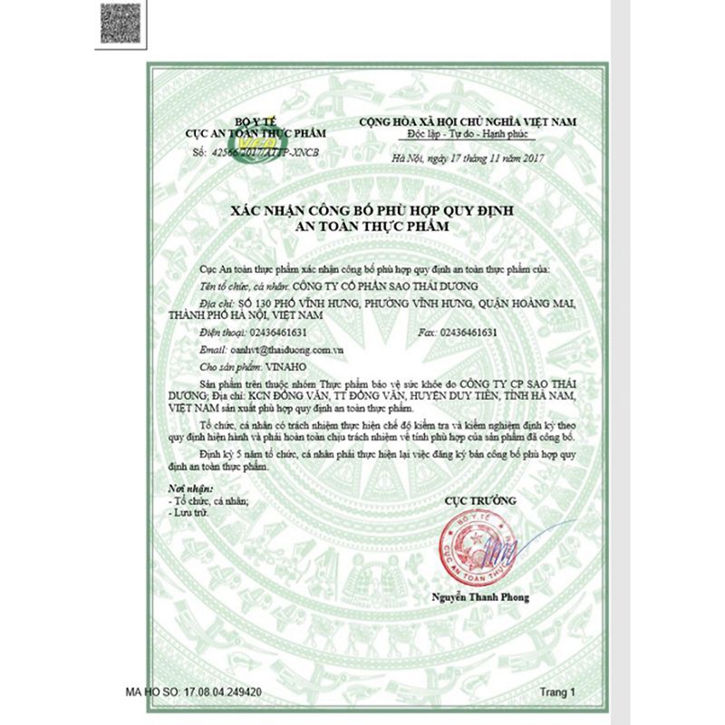 Mua Siro ho VINAHO Thái Dương - Bổ phế, giảm ho, long đờm (Lọ 100ml ...