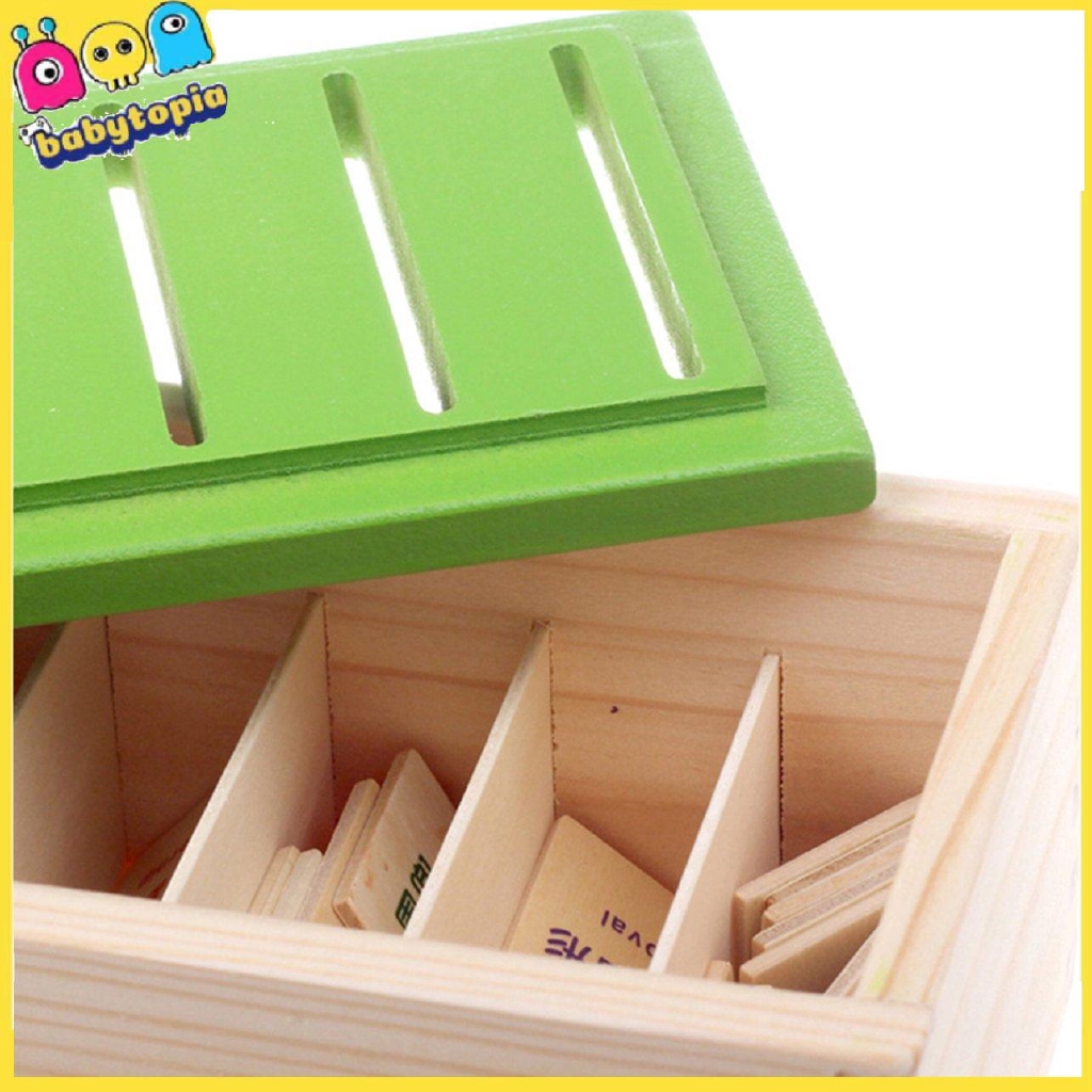 Wooden Knowledge Box Classification Box Intelligence Learning Puzzle – Đồ chơi trẻ em
