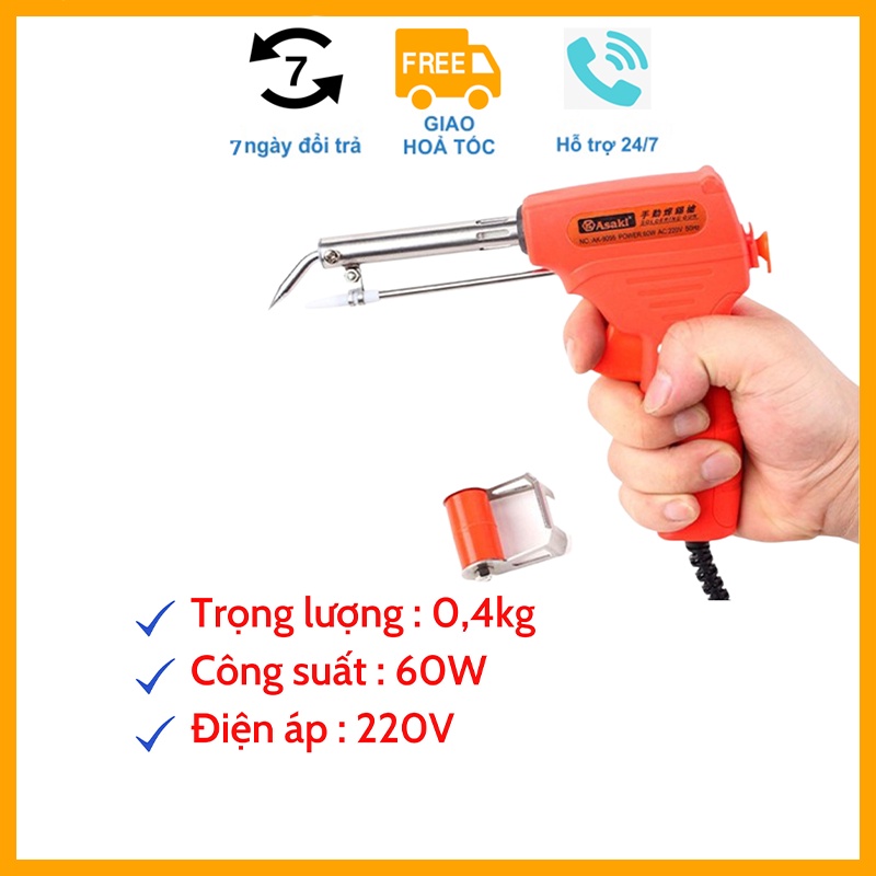 Mua Mỏ hàn thiếc mini cầm tay, máy hàn thiếc tự động đẩy chì Asaki AK ...