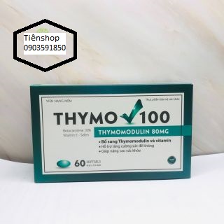 [Chính hãng] THYMO 100 Mới Thymomodulin 80MG - Hộp 60 viên | Shopee ...
