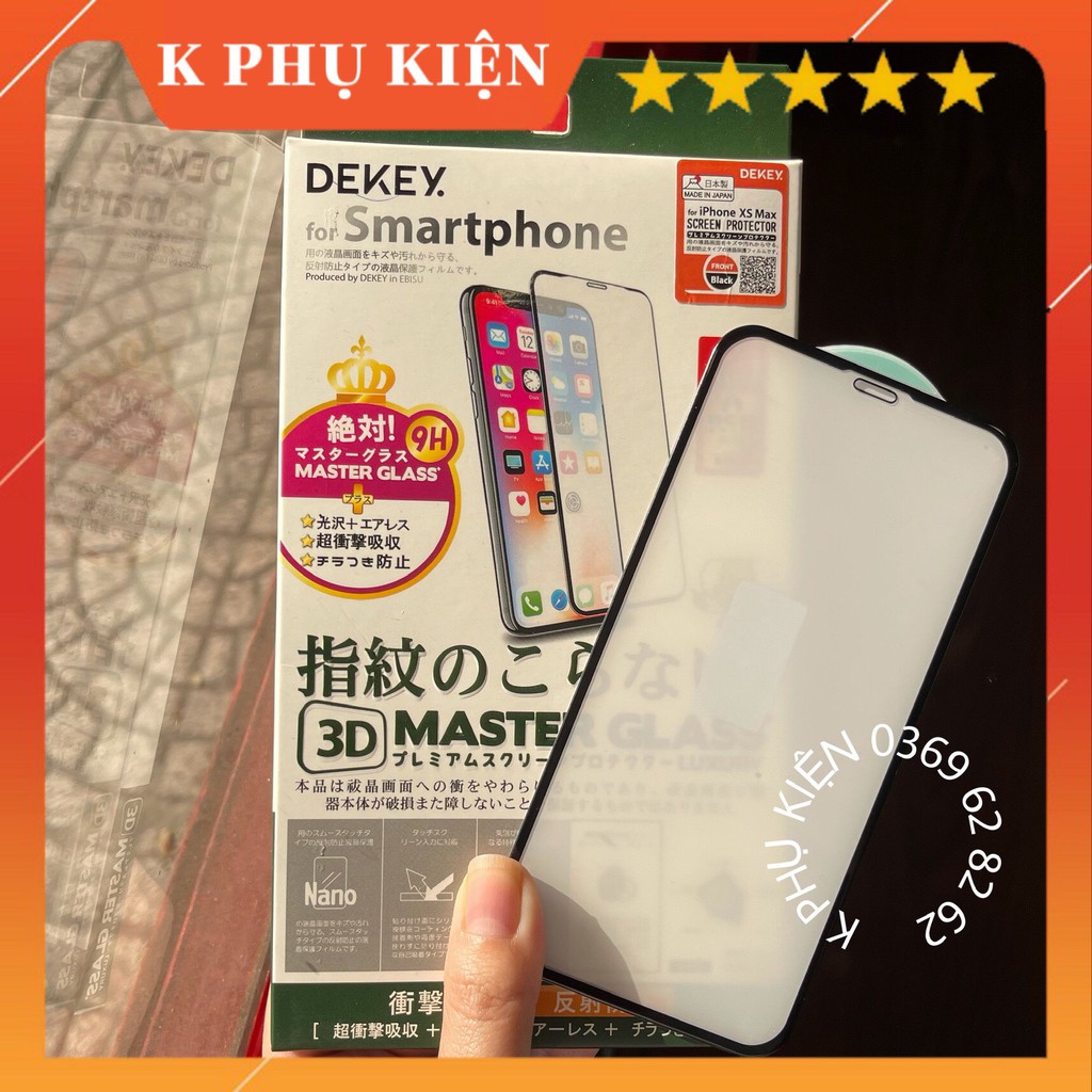 Mua KÍNH CƯỜNG LỰC DEKEY iphone 11 / XR Nhật Bản 3D trong suốt tràn viền full màn giá rẻ nhất ...