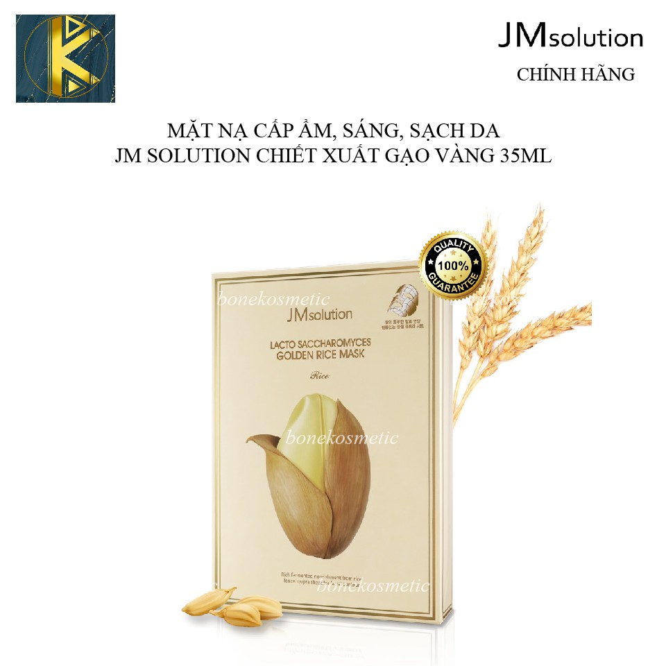 [CHÍNH HÃNG]-MẶT NẠ JMSOLUTION Lacto Saccharomyces Golden Rice Mask ...