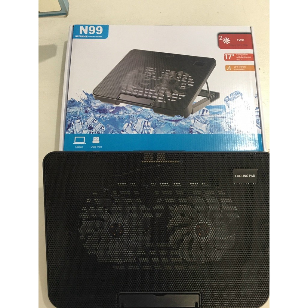 Đế Tản Nhiệt Laptop N99 2 Fan | Shopee Việt Nam
