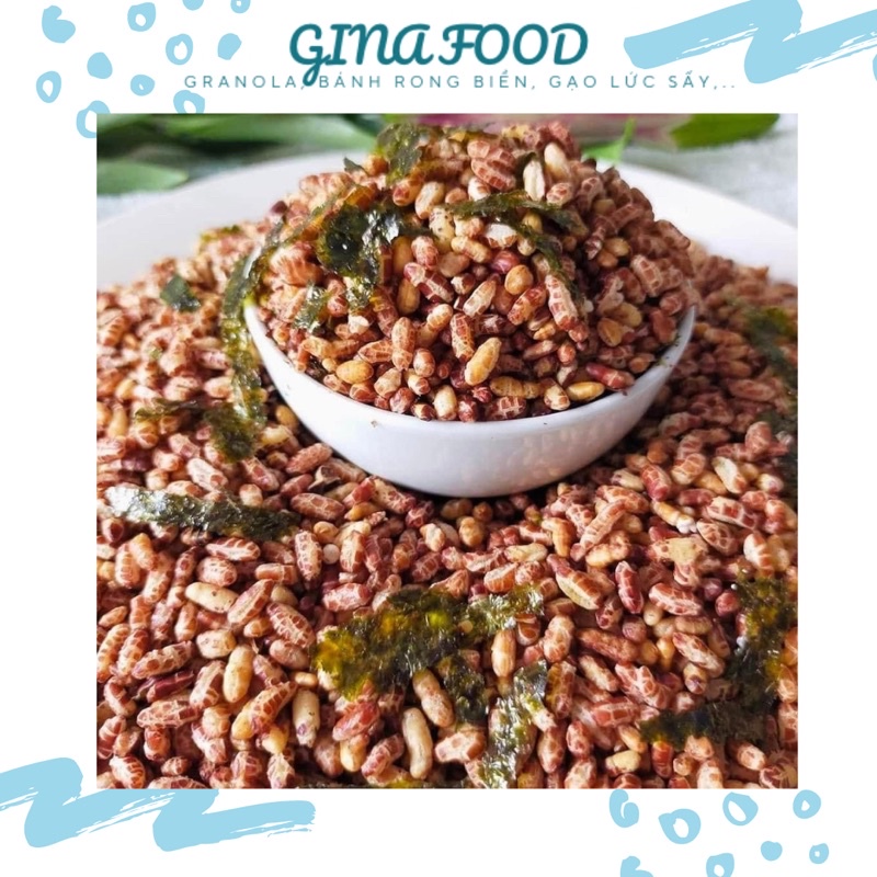Gạo lứt sấy rong biển dinh dưỡng ngon ăn liền giòn rụm 500gr - GINA ...