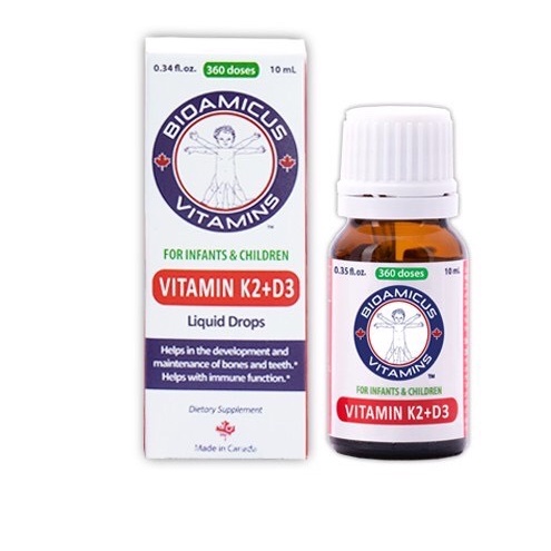 [QUÀ TẶNG] BioAmicus Vitamin D3 K2 lọ 10ml bổ sung vitamin D3 tăng ...