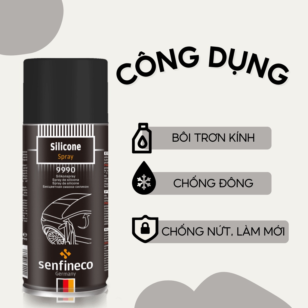 Mua Chai xịt bảo dưỡng gioăng cao su cửa ô tô Senfineco 9990 Silicon ...