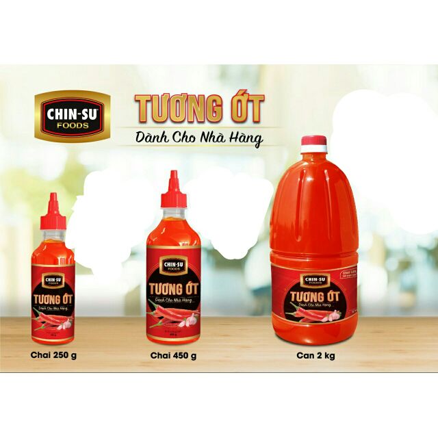 Bộ 3 tương ớt Food Chinsu dành cho nhà hàng 250ml, 450ml, 2kg | Shopee ...